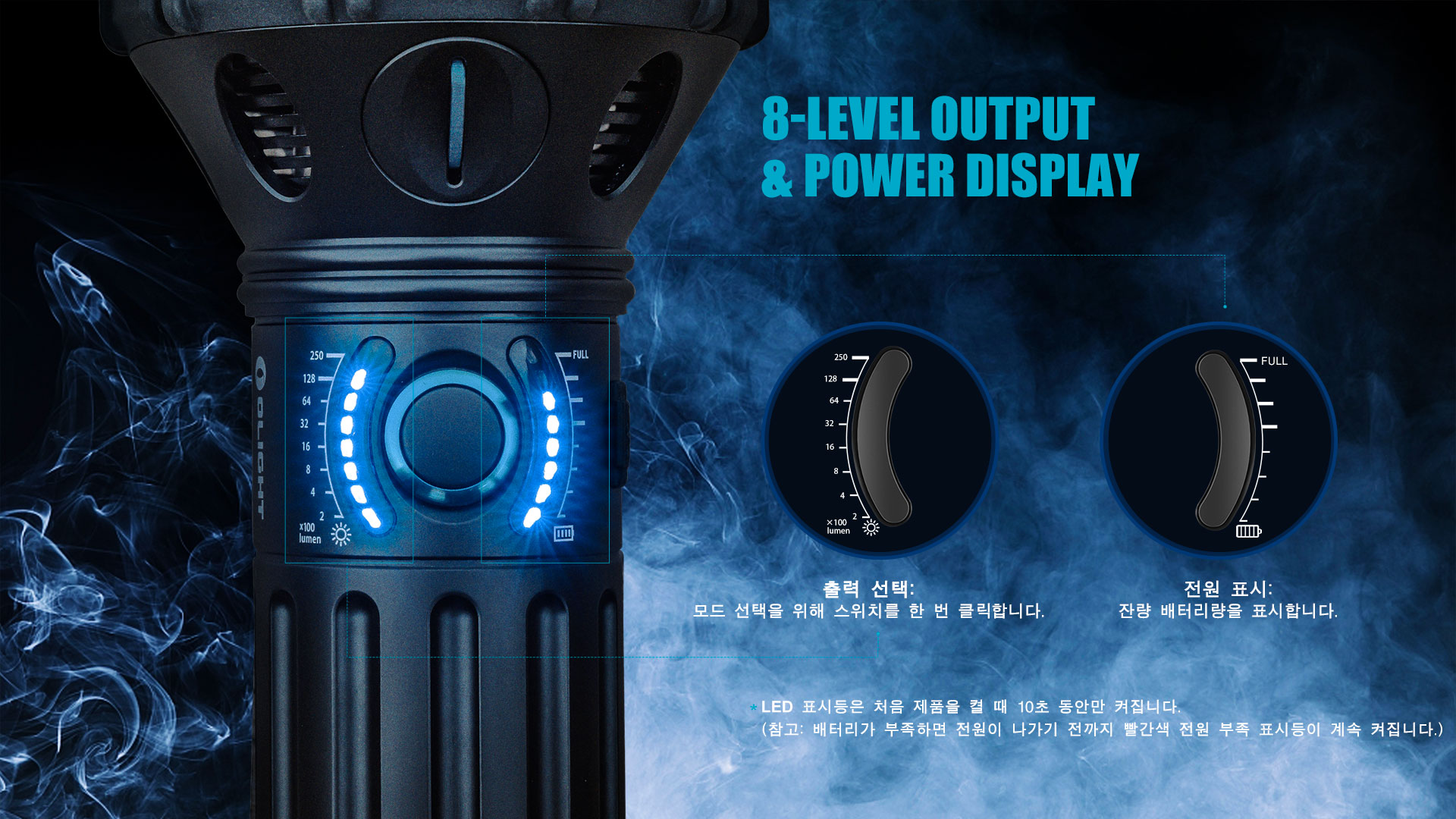 X9R Marauder 25000루멘 강력 후레쉬 라이트 - Olight Korea